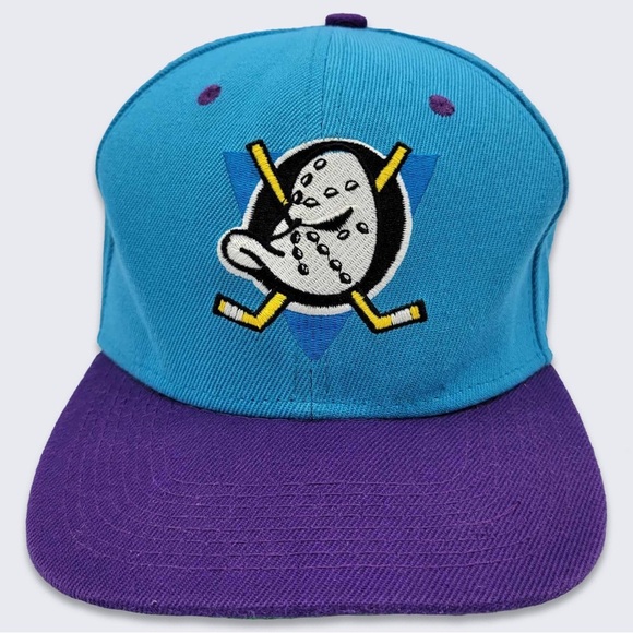 Unknown | Accessories | Vintage 9s Mighty Ducks Anaheim Snapback Hat ...